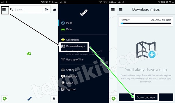 Aplikasi Android Peta Offline Gratis Nokia HERE Maps