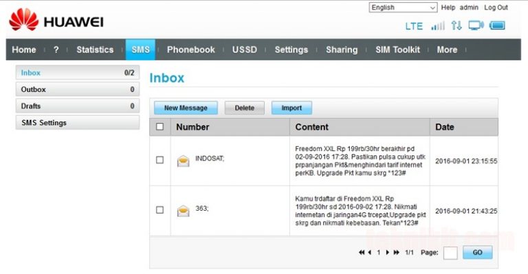 Mengubah Tampilan Web GUI Bolt ke Web GUI Huawei Agar Bisa SMS Telepon