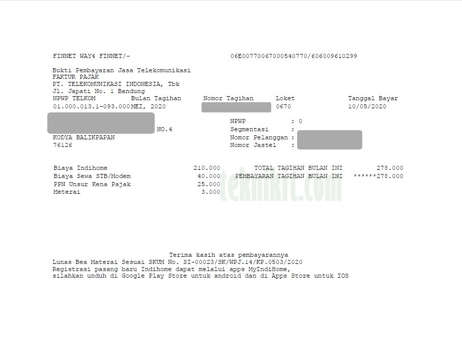 Ternyata Segini Tagihan IndiHome Setelah Upgrade Speed Dari 10 Mbps ke ...
